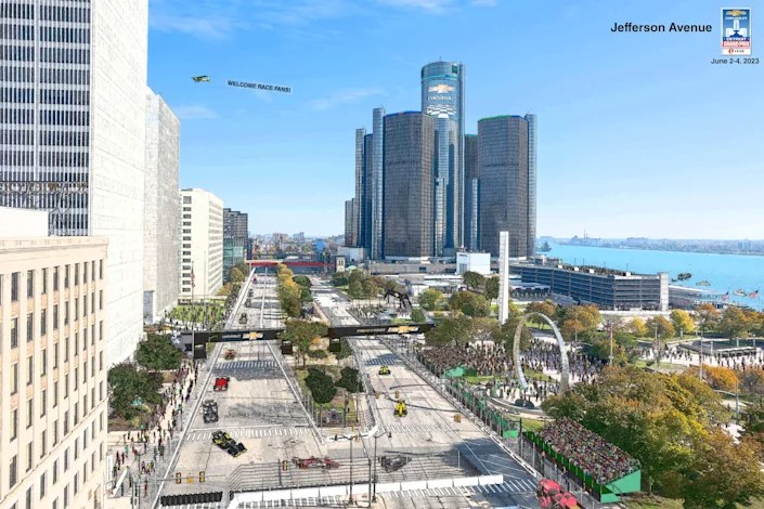 Detroit Unveils Downtown Track – The Pit Window by Mike Silver