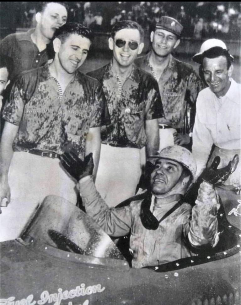 1953-Vukovich Dominates – The Pit Window by Mike Silver